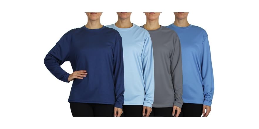 4PK Womens L/S Performance Shirt