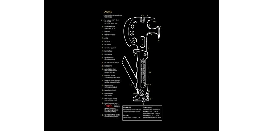 Off Grid Tools Survival Axe Elite