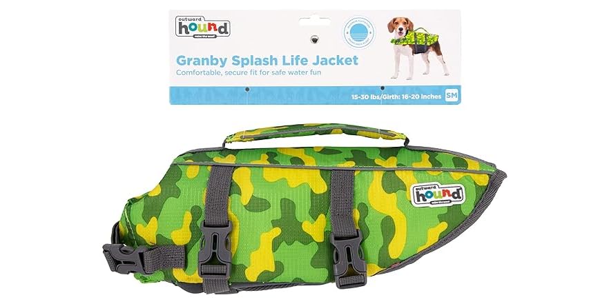 Outward Hound Camo Dog Life Jacket