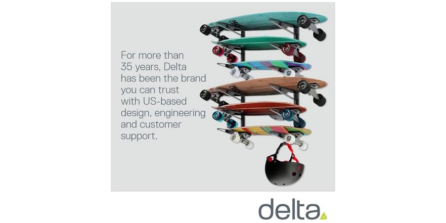 Delta Multi Sport Wall Rack, 2 Pairs of Racks