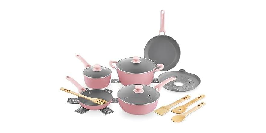 DASH Dream Green Nonstick Ceramic Cookware Set