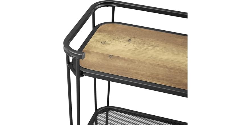 42" Mid Century Shelf Hairpin Leg Entryway Table