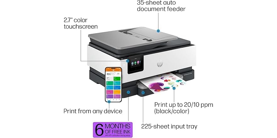 HP OfficeJet Pro 8138e Color Printer