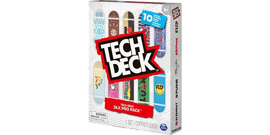 Tech Deck, DLX Pro 10-Pack of Collectible Fingerboards
