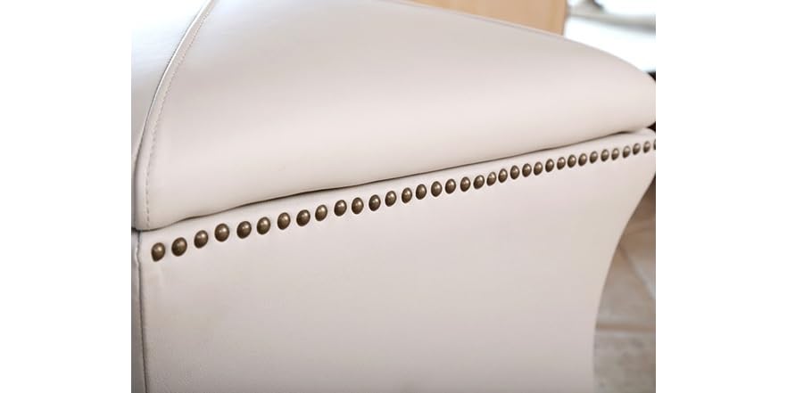 Ceilo Leather Storage Ottoman (2 Colors)