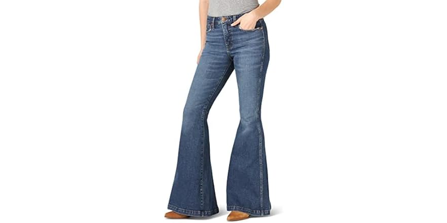 Wrangler Women's High Rise Trumpet Flare