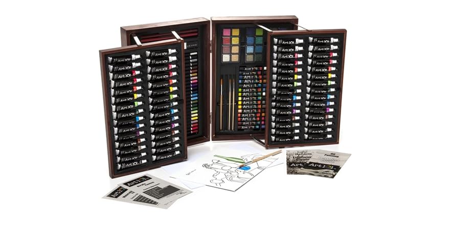 ART 101 156-Piece Art Set in a Wooden Case