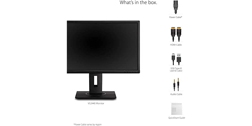 ViewSonic VG2440 24 Inch Ergonomic Monitor