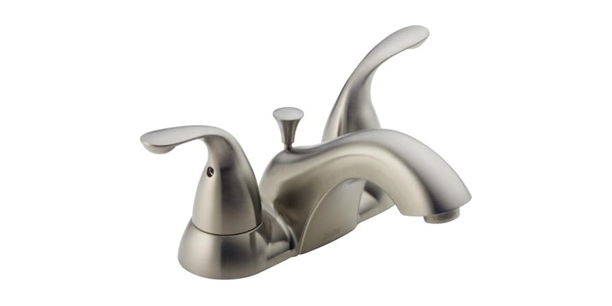 Two Handle Faucet, Stainless