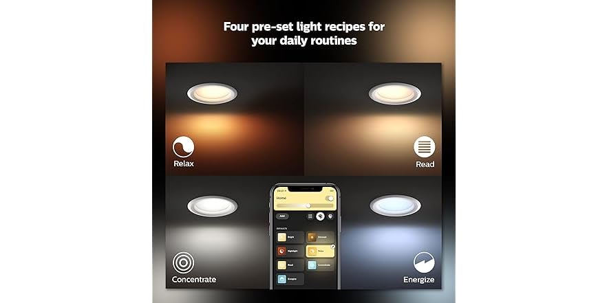 Philips Hue Smart Recessed 4in LED Downlight