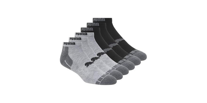 PUMA Men's Low Cut Running Socks (6 Pairs)