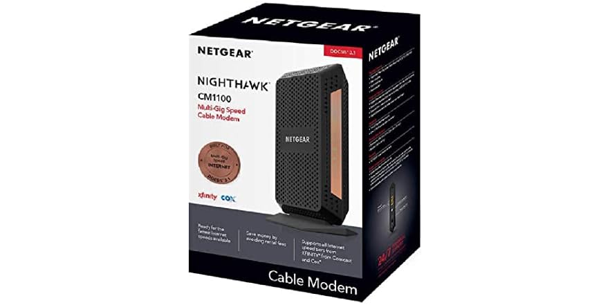 NETGEAR CM1100 Nighthawk DOCSIS 3.1 Cable Modem