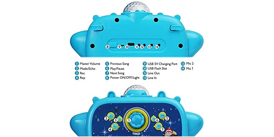 EARISE T29 Karaoke Machine for Kids with Voice Changer