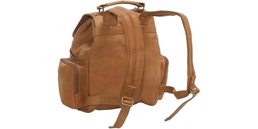 Le Donne Leather Multi-Pocket Backpack