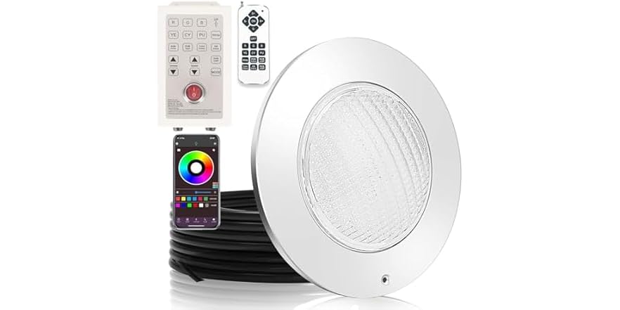 Tandanic Color Changing LED Pool Light with Remote