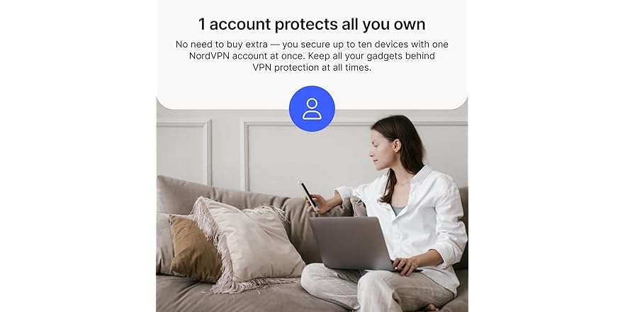 NordVPN Standard | 2-Year (10 Devices) VPN & Cybersecurity