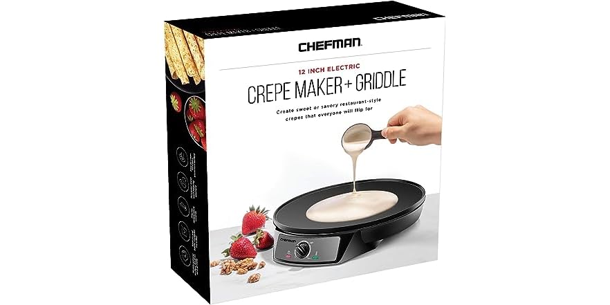 Chefman Electric Crepe Maker and Griddle