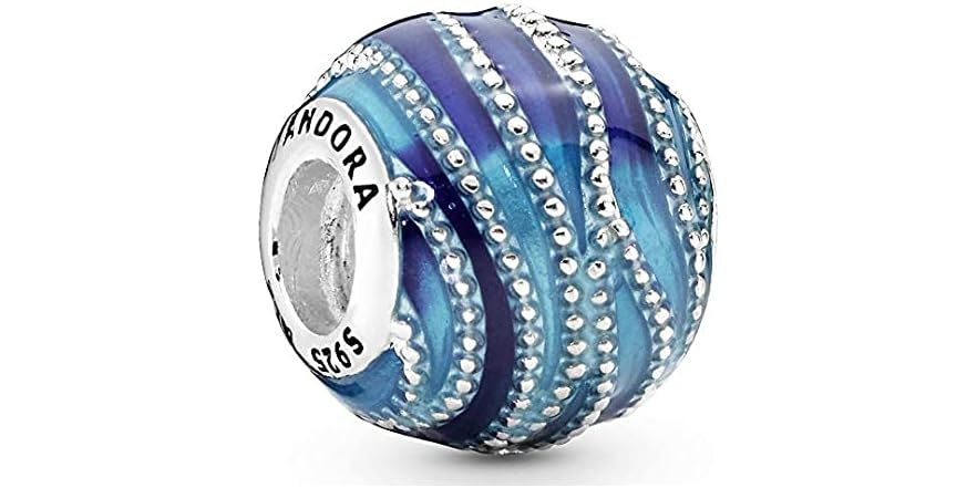 Pandora 797012ENMX Pandora Blue Swirls, Mixed Enamel Ster (Open Box)
