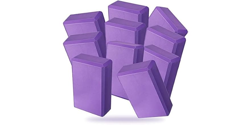 10 PC Non-Slip Foam Yoga Blocks