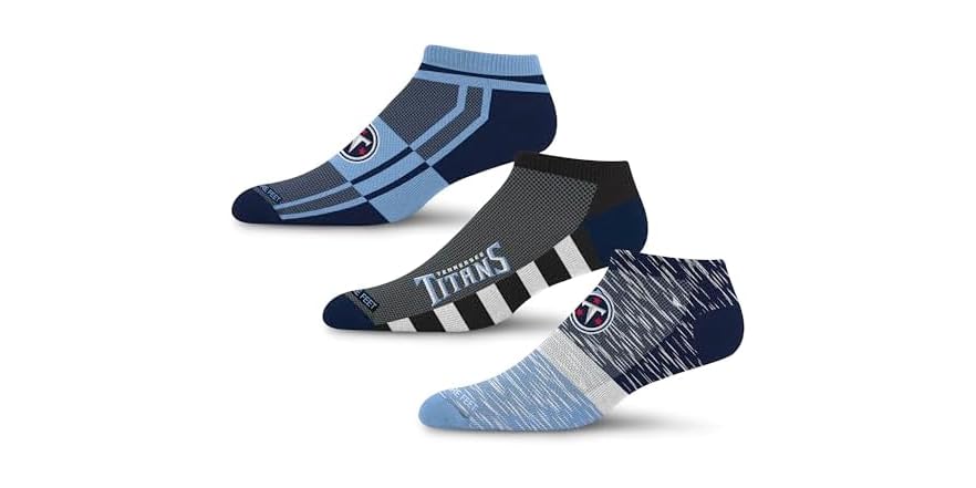 NFL Stripe Stack 3 Pack Ankle Sock