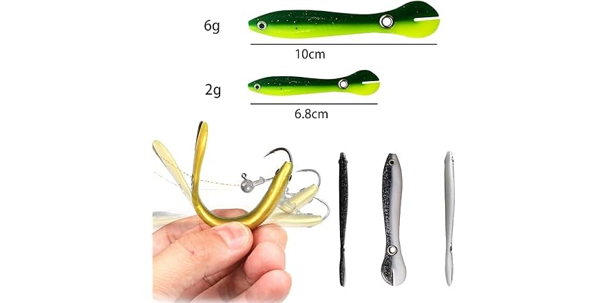 10Pcs Soft Bionic Fishing Lure Artificial Fishing Bait
