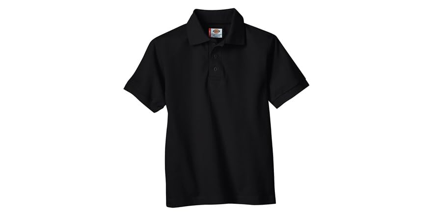 Dickies Men's Black Pique Polo 3-Pack