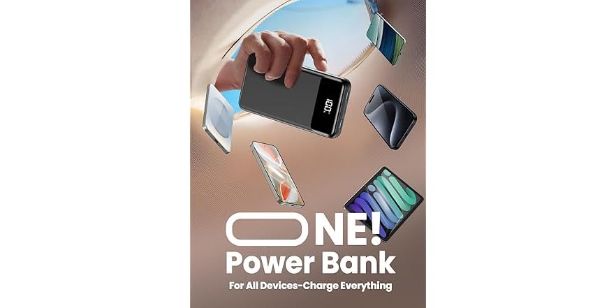 OHOVIV 50000mAh Power Bank with Built In Cables