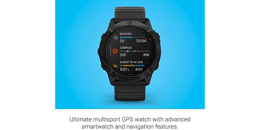 Garmin Fenix 6X Pro, Premium Multisport GPS Watch