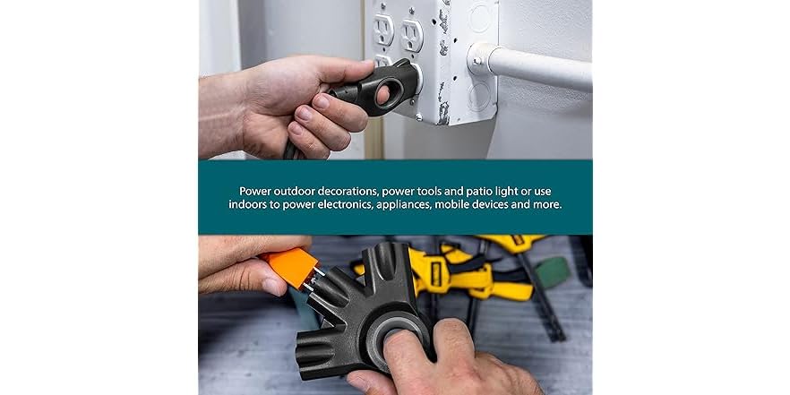 Philips EZGrip Outdoor Extension Cord with Multiple Outlets