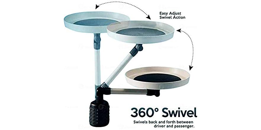 Swivel Food Tray with Cup Holder