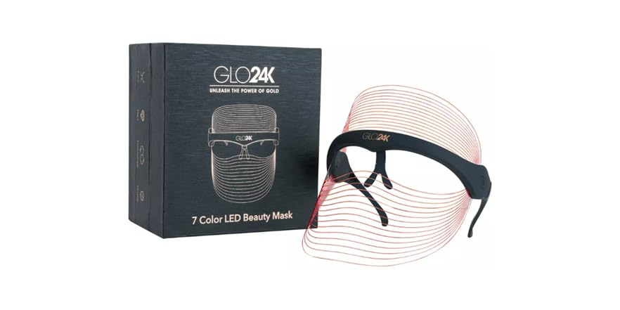 GLO24K 7 Color LED Face Beauty Mask