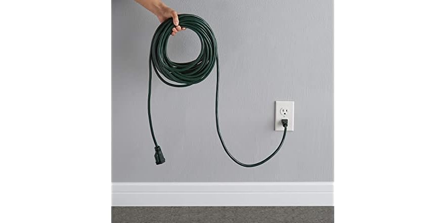 Amazon Basics 50-Foot 3-Prong Vinyl Cord