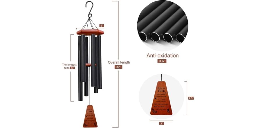 Large Deep Tone Wind Chimes