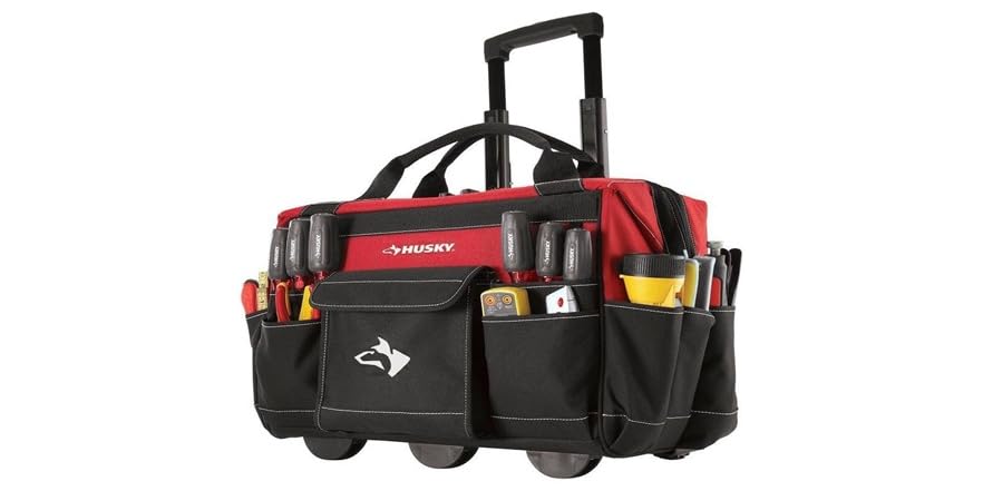 Husky 18" Contractor’s Rolling Tool Tote