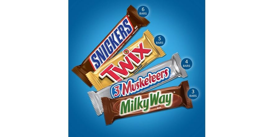 Full Size Bars Variety Mix, 18ct