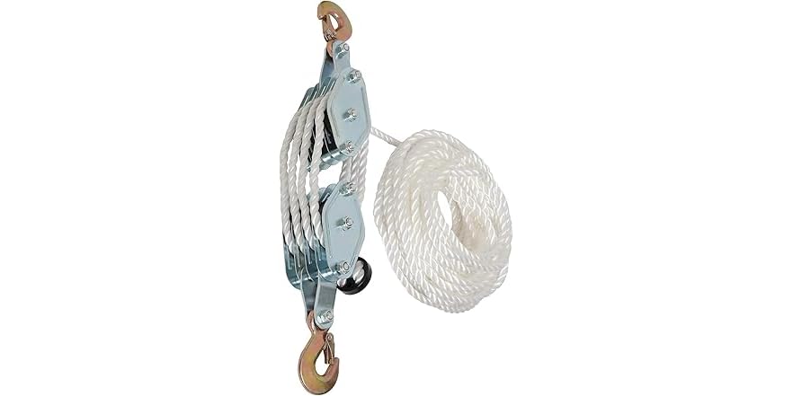 Block and Tackle Lifting Pulley System