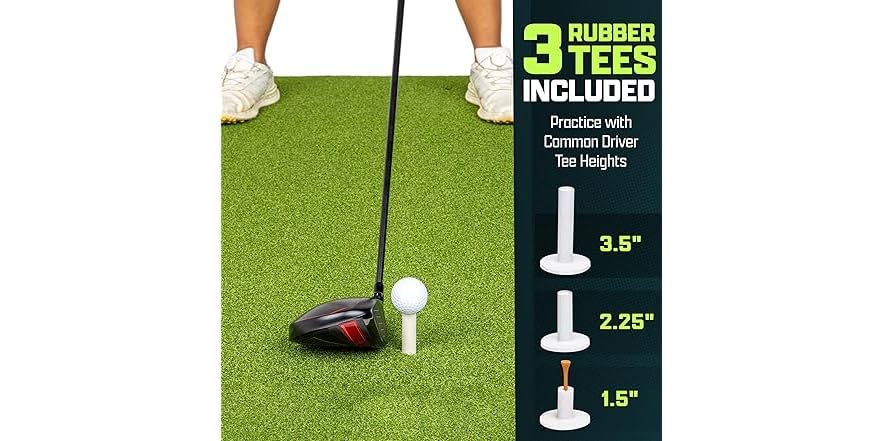 GoSports Golf Hitting Mat PRO 5x5 ft 15 mm Turf