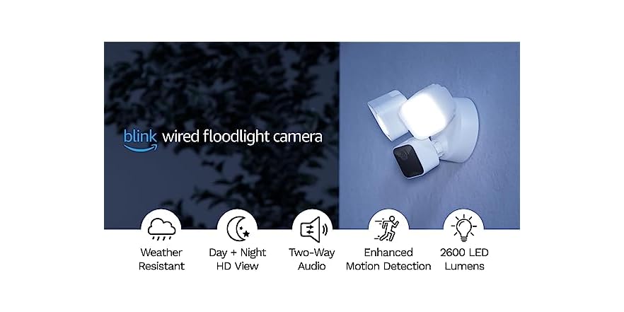 Blink Wired Floodlight Camera (1st Gen) – Smart security camera