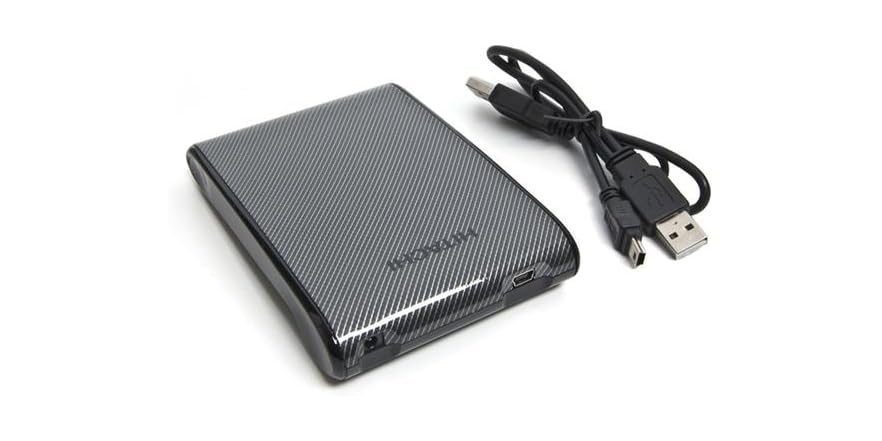 Hitachi SimpleDrive Mini Carbon Fiber USB 2.0 500GB Portable Drive
