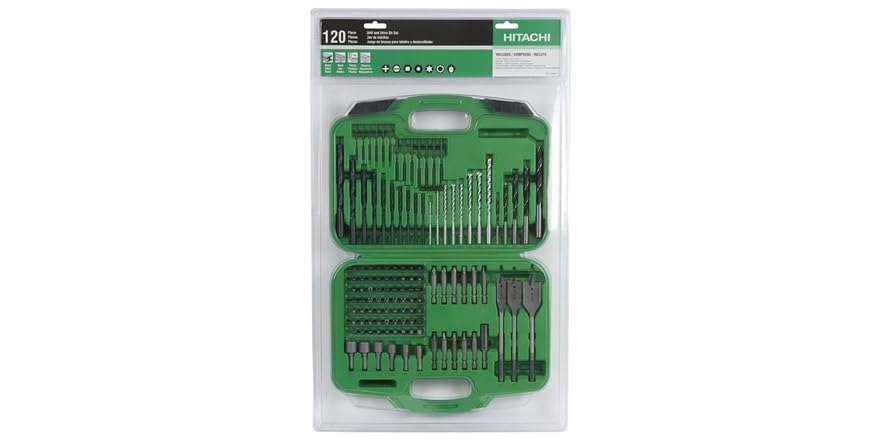 Hitachi Drill And Drive Bit Set, 120-Piece