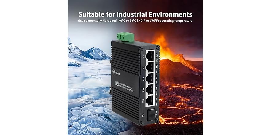 ENIANHUA Mini Industrial 5 Port Switch