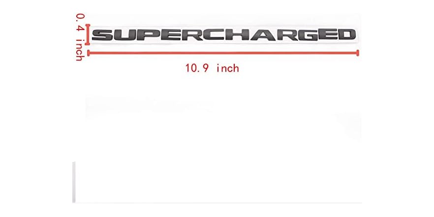 Supercharged Emblem Decal Metal