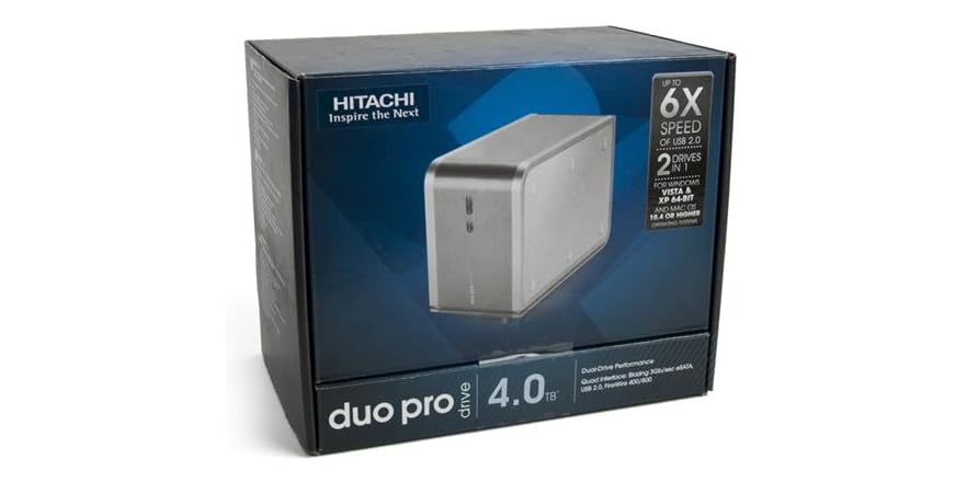 Hitachi Duo Pro 4TB External Hard Drive