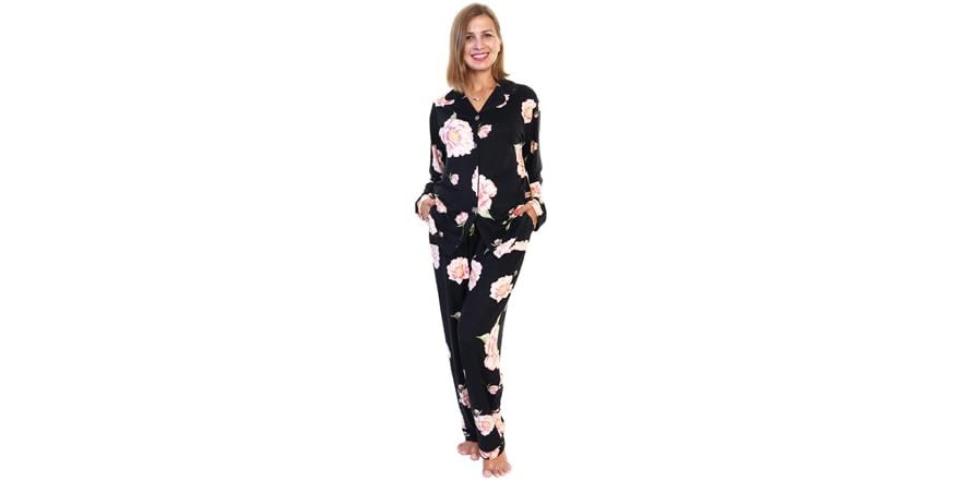 Women's Classic Brushed Microfiber Long Sleeve Pajama Set