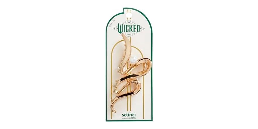 Wicked Gold Hair Claw Clip