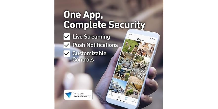 Swann Wireless Floodlight Security Camera (Open Box)