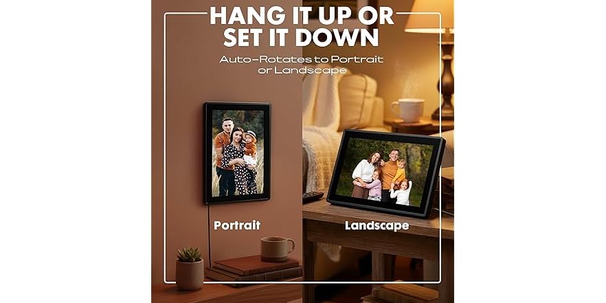 Minolta Smart Photo Frame 10.1 inch, Black (Open Box)