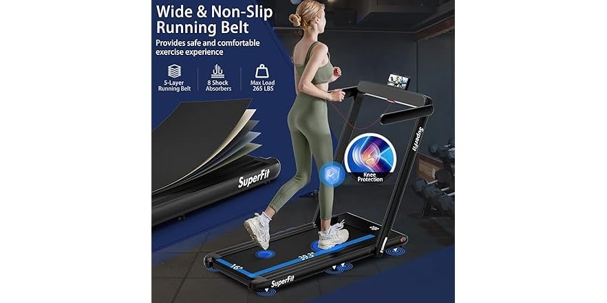 Goplus 2 in 1 Under Desk Treadmill