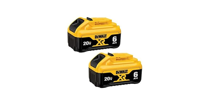 DEWALT DCB206-2 6.0Ah 20V MAX Battery (2 Pack)