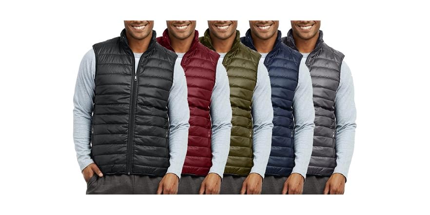 2-Pack Men's Puffer Vest - (XS - 2XL)
